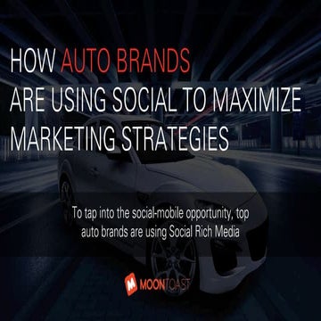 How Auto Brands are Using Social to Maximize Marketing Strategies | PDF