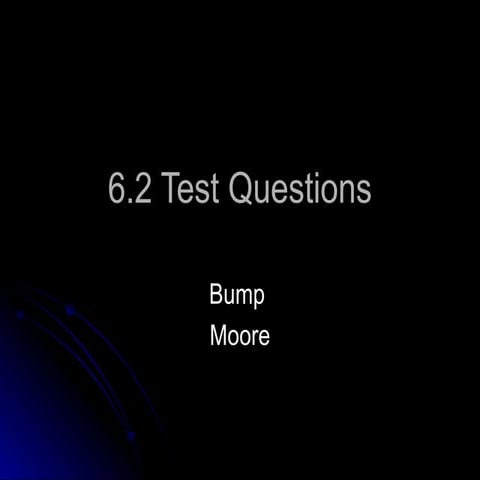 Moore And Bump | PPT