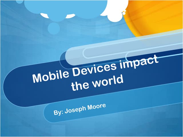 Joseph Moore presentations