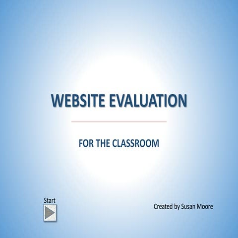 Evaluating Websites | PPTX