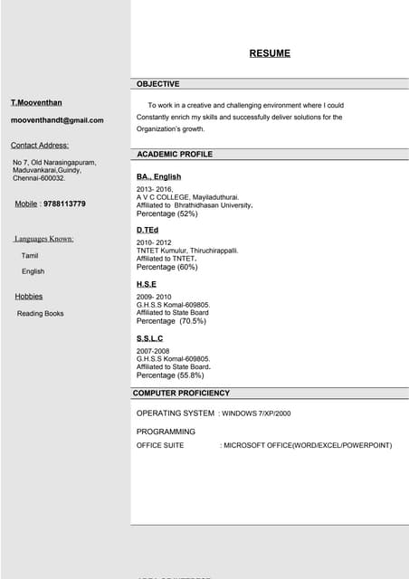 Basic resume for all jobs | PDF