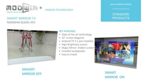 MOOWIM smart mirror TV with frame | PPT