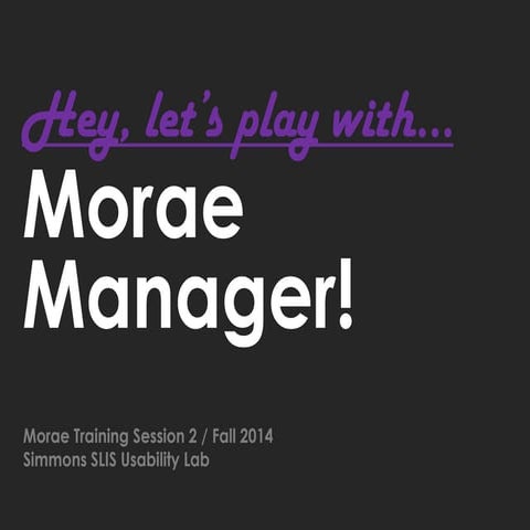 Techsmith Morae Manager Guide for Training | PDF
