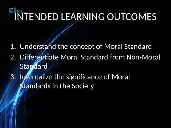 Ethics 2 - Moral and Non-moral standards .pptx