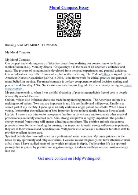 My Moral Compass | PPT