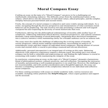 Moral Compass Essay Antioch University Los Angeles Pdf