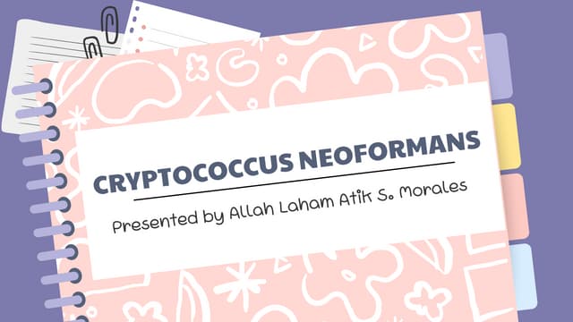 Cryptococcosis | PPT