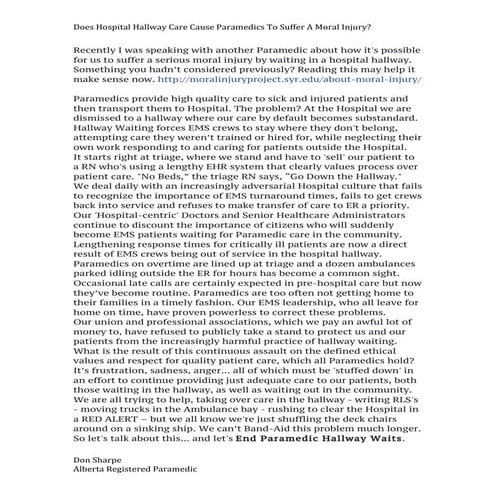 Moral injury | PDF | First Aid | Injuries