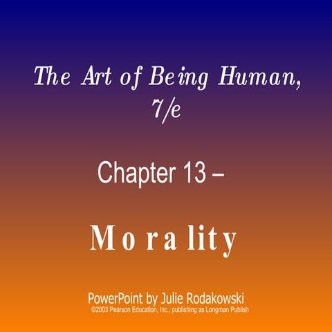 Morality | PPT