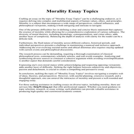 Morality Essay Topics.pdf