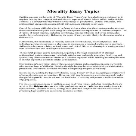 Morality Essay Topics.pdf