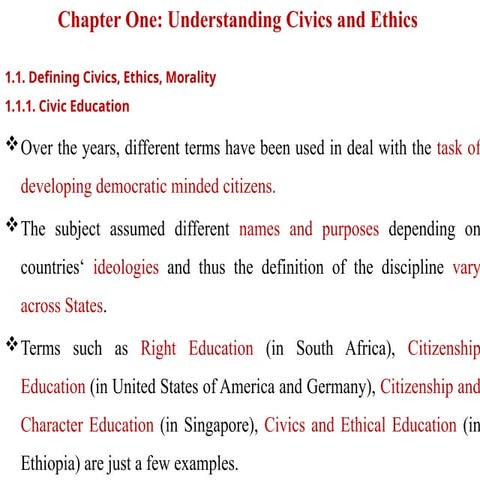 Moral and Civic Education Chapter One PP.pptx