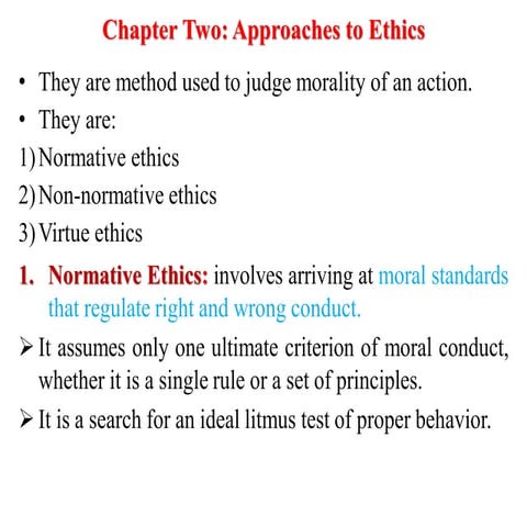 "Foundations of Ethics and Morality"power point | PDF