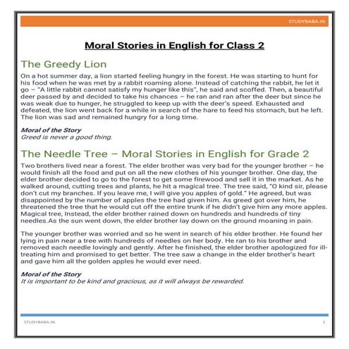 Moral Stories in English for Class 2.pdf