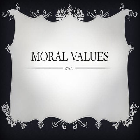Moral values | PPT