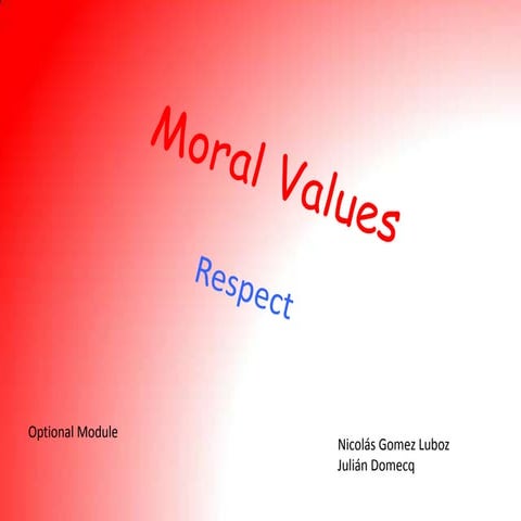 Moral values | PPTX
