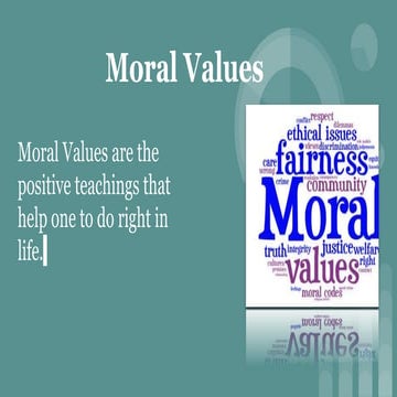 Moral values | PPTX
