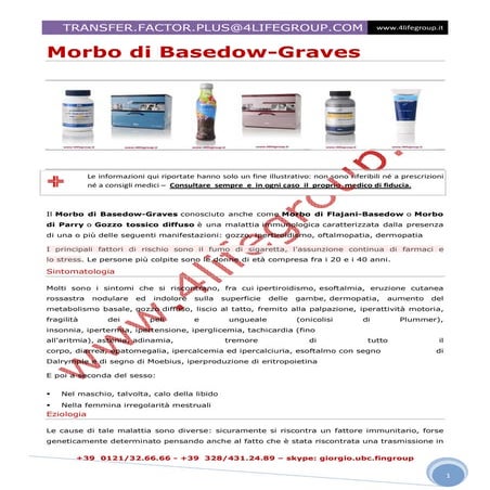 Morbo Di Basedow Graves | PDF | Thyroid Disorders | Endocrine and ...
