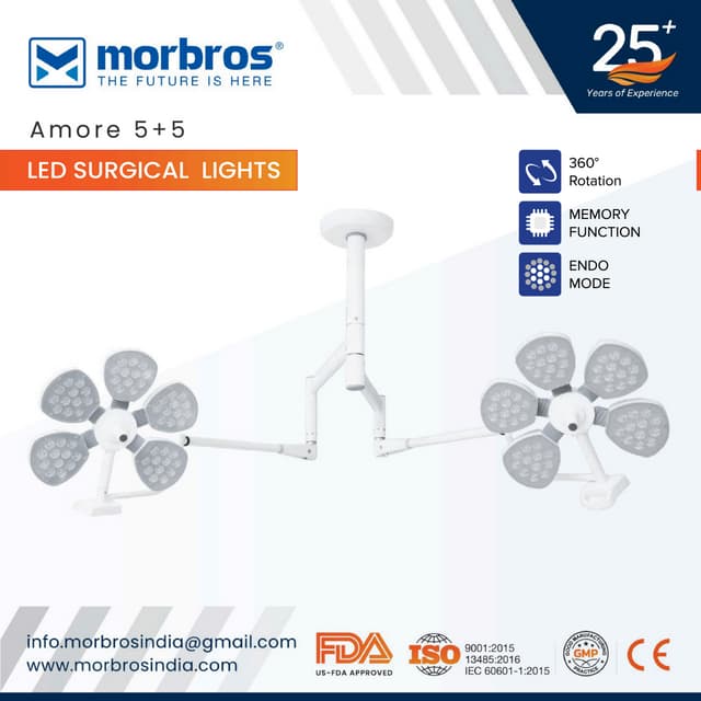 Morbros Amore Series (Amore 5+5 LED Surgical Light) | PDF