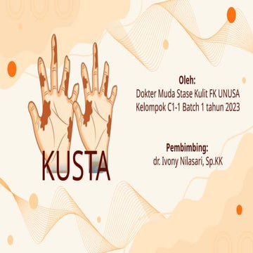 MORBUS HANSEN/ KUSTA/ Lepra/ borderline leprosy | PPT