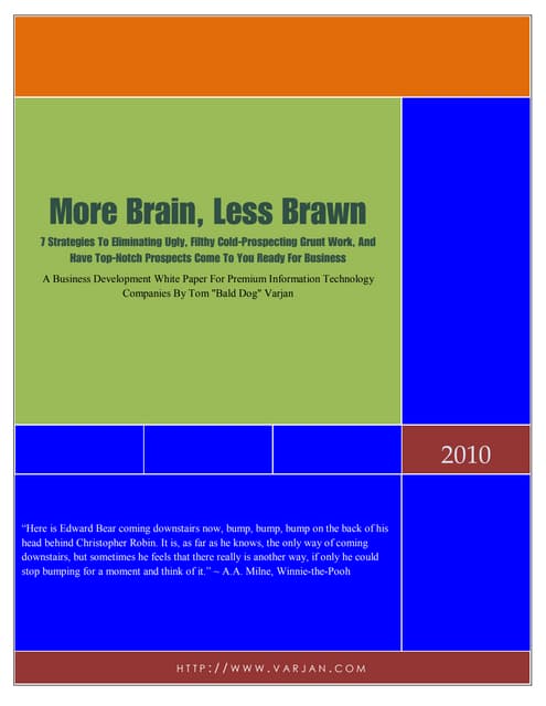 More brains, less brawn | PPTX