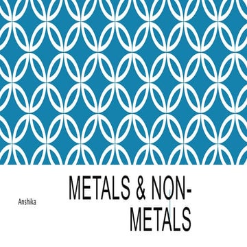 Reaction of metals with water | PPTX