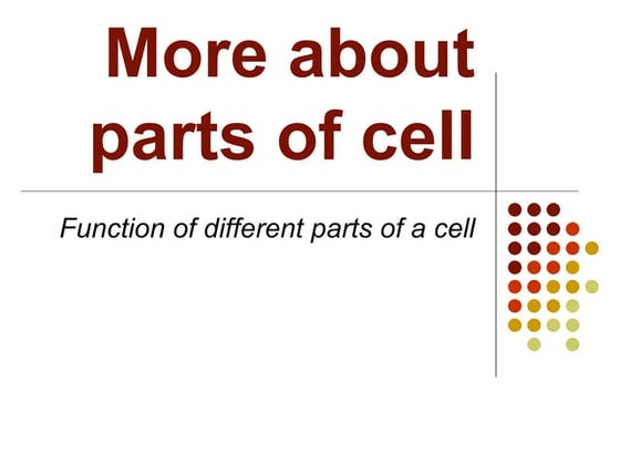 Cells | PPT