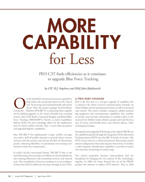 Army Low Overhead Training Toolkit (ALOTT) | PDF