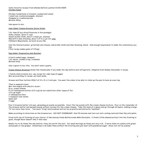 More Favorite Recipes | PDF