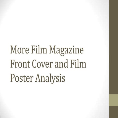 Front cover analysis | PPTX