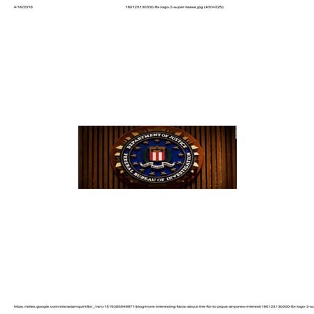 More Interesting Facts About The FBI To Pique Anyone’s Interest | PDF