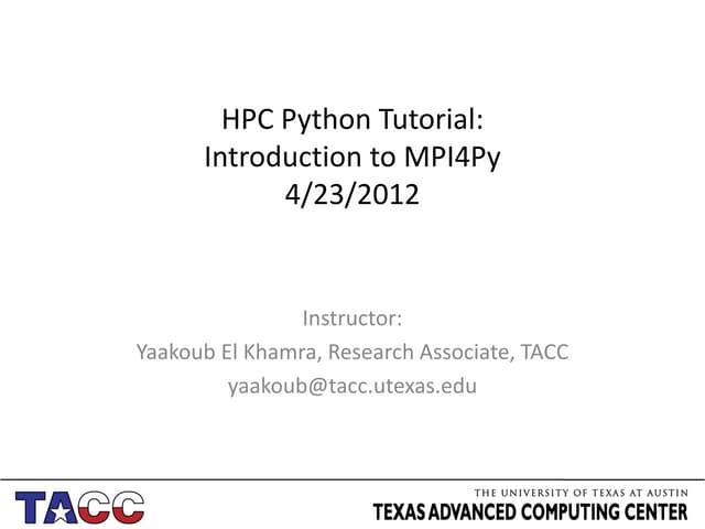 More Mpi4py Ppt 4856