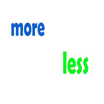 Recognise more or less object mathematics | PPTX