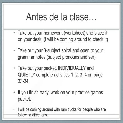 Ser and subject pronouns practice | PPTX