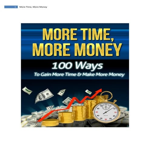 More time more money | PDF