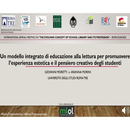 Un modello integrato di educazione alla lettura per promuovere l ...