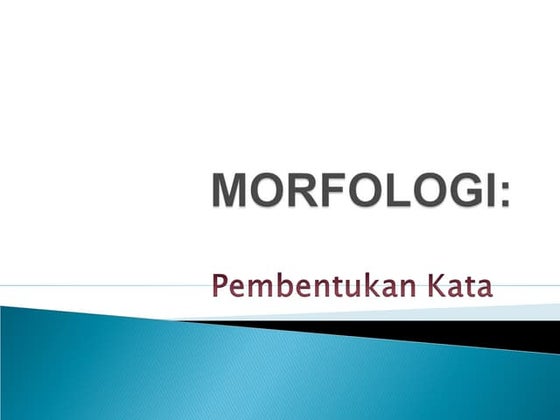 ASSIGNMENT MORFOLOGI | PDF