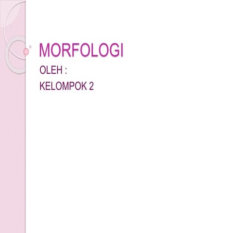 Morfologi | PPTX
