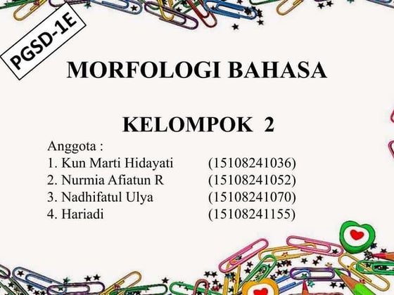 Morf, Morfem, dan Alomorf | DOCX