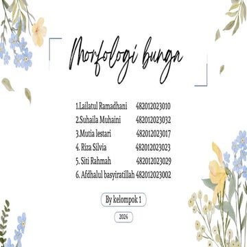 Laporan praktikum 7 rumus bunga dan diagram bunga (morfologi tumbuhan ...
