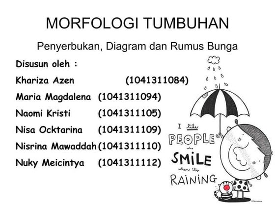 Laporan praktikum 7 rumus bunga dan diagram bunga (morfologi tumbuhan ...