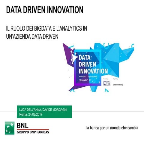 Big Data and Data Science @ BNL - D. Morgagni & L. Dell'Anna | PDF | Business | Business and Finance