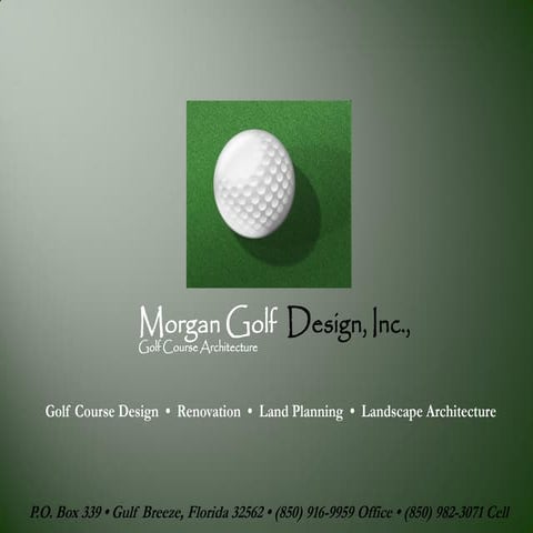 Morgan Golf Design~Information~8~11 | PDF