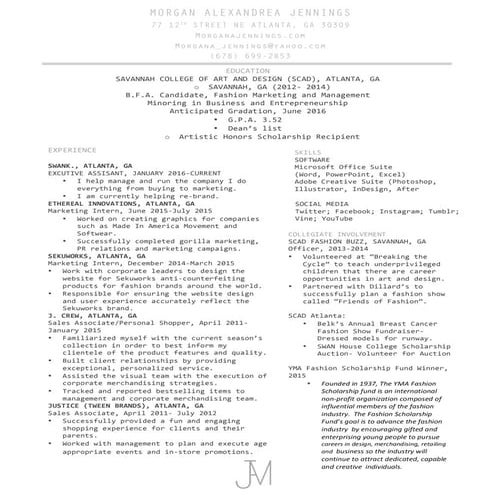 Morgan jennings reusme copy | PDF