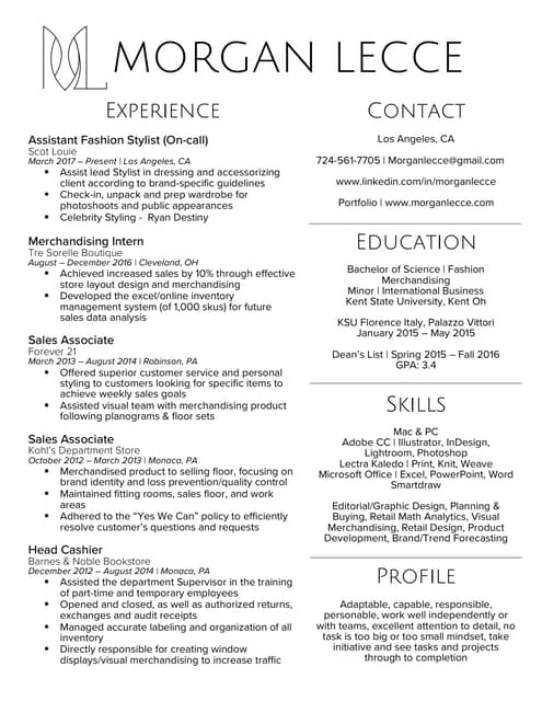 Portfolio resume copy | PDF