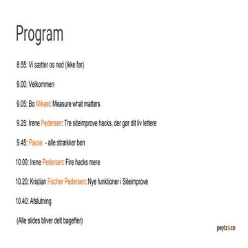 Syv siteimprove hacks, der gør dit liv lettere | PPT