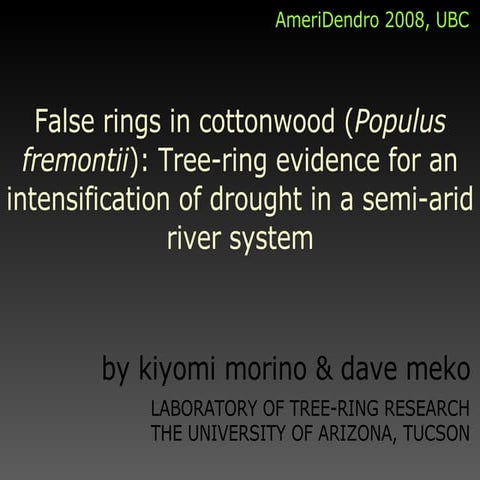 Tree rings as climate proxies on the northern Plains | PDF