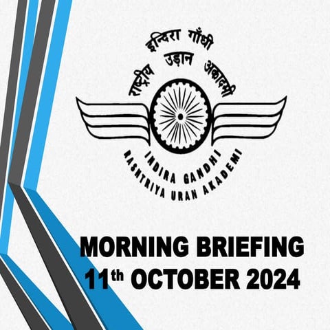 MORNING BRIEFING 2024 aviation (flying). | PPTX
