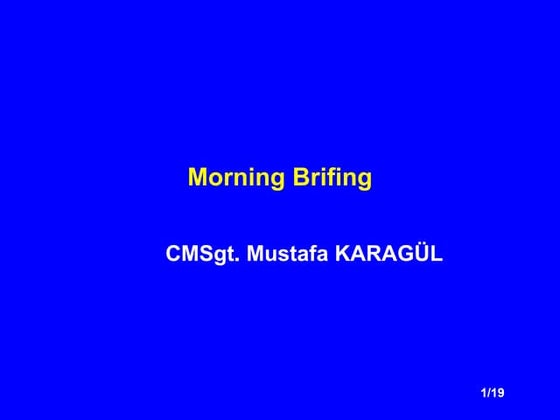Morning Briefing | PPT