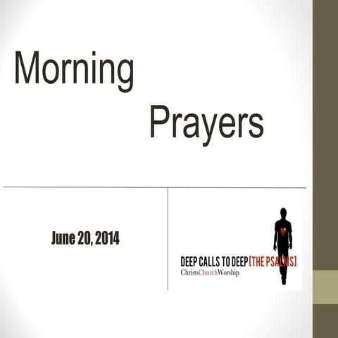 Morning Prayers June 20 | PPT